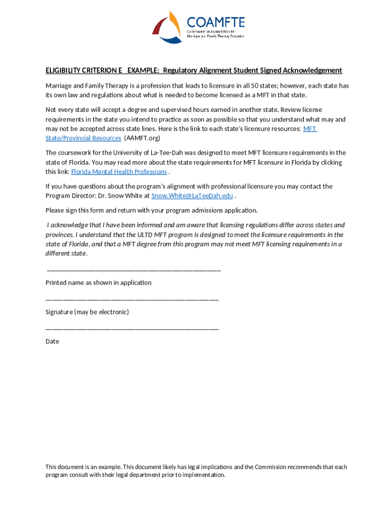 EXAMPLES of Student Acknowledgement s for ... Doc Template | pdfFiller