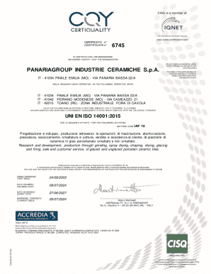 Fillable Online Certificate of Environmental Management System - 2024 Compliance Fax Email Print ...