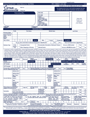 Fillable Online Common Proposal Form 1 for Health Insurance 2024 Fax ...