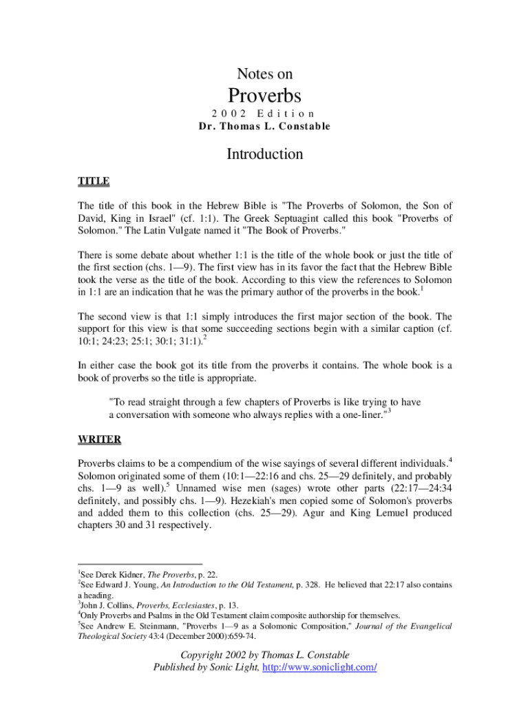 Fillable Online Dr. Constable\'s Notes on Hebrews - Sonic Light (PDF ...