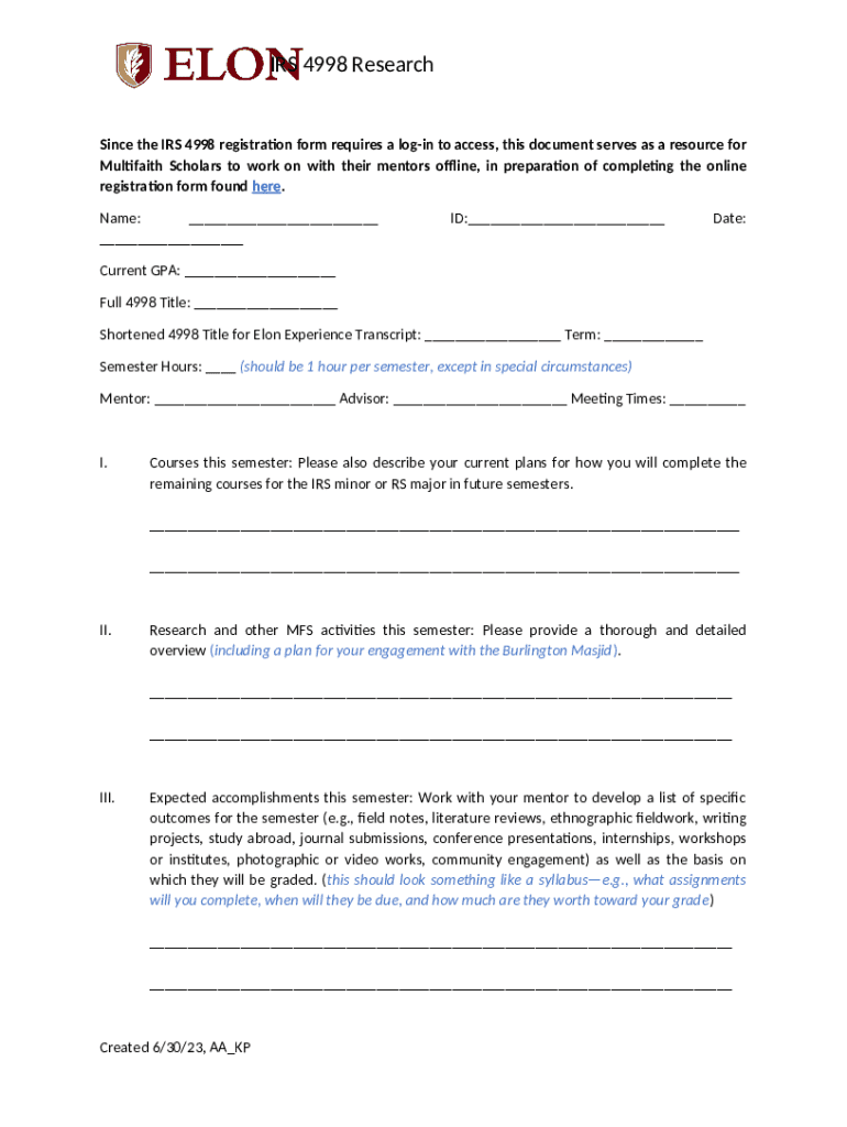 Irs 4998 Registration Preparation Doc Template | pdfFiller