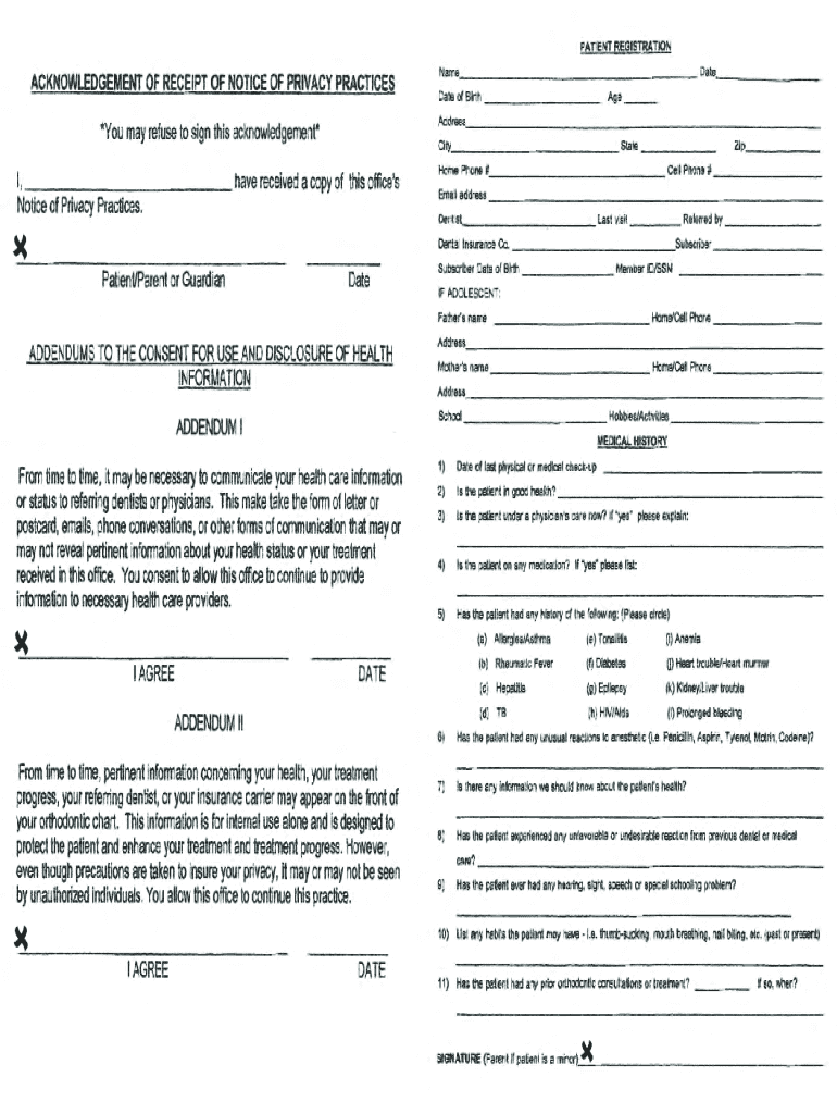 Fillable Online Pittsburgh Orthodontic Group: Braces, Orthodontist, Invisalign Fax Email Print ...