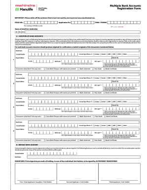 Fillable Online Multiple Bank Accounts Registration Form - 2023 Fax ...