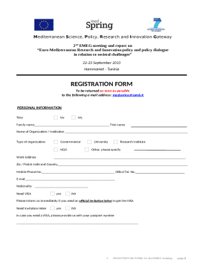 Registration Doc Template | pdfFiller
