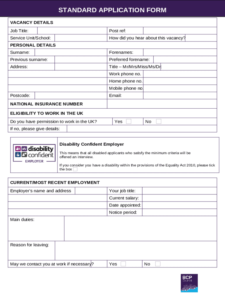 Job Application - winchester anglican Doc Template | pdfFiller