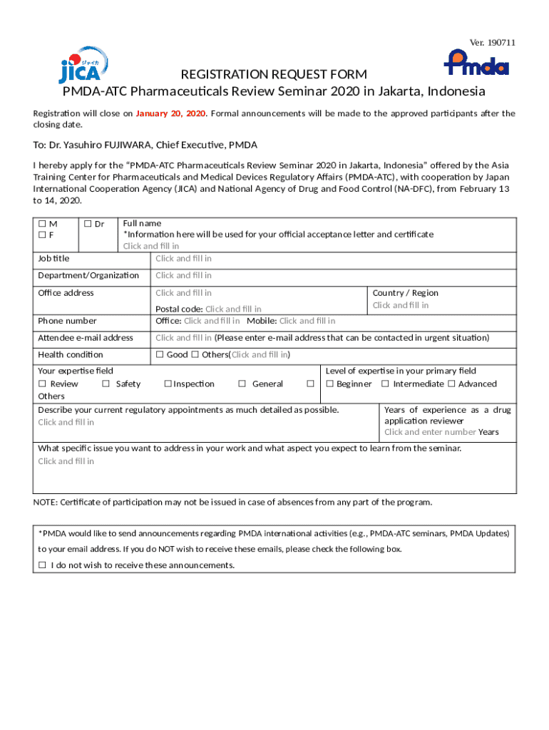 Registration Request Doc Template | pdfFiller