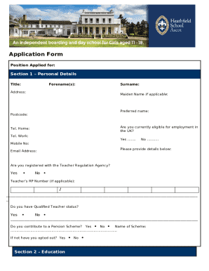 Application Doc Template | pdfFiller