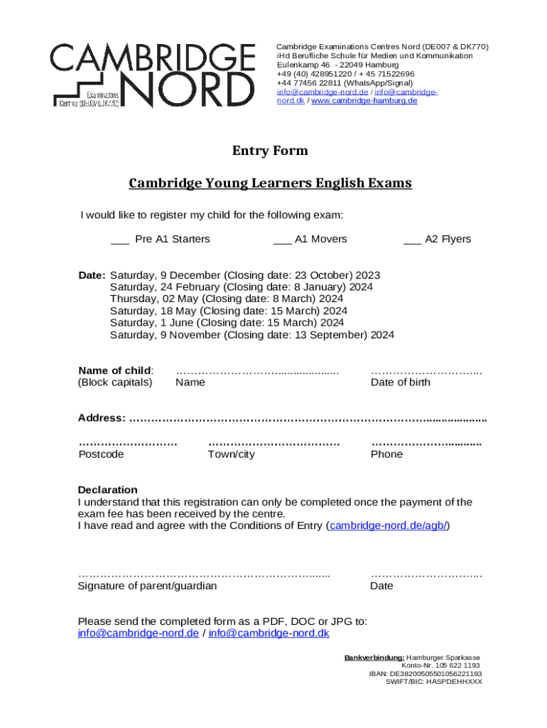 Entry Doc Template | pdfFiller