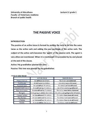 An Analysis of Students' Ability in Using Passive Voice ... Doc ...