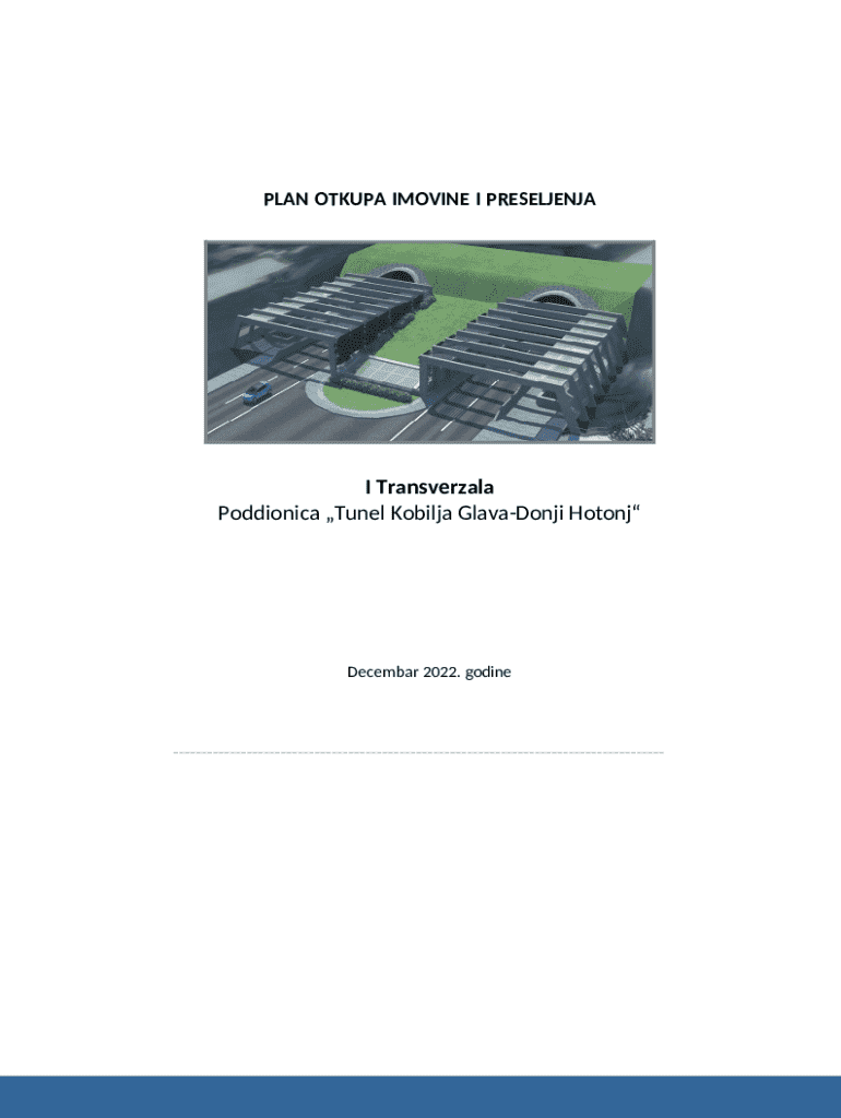 I Transverzala Poddionica Tunel Kobilja Glava-Donji ... Doc Template | pdfFiller