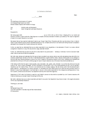 CHA Authority Letter at Doc Template | pdfFiller