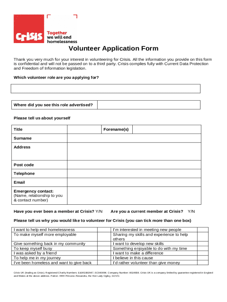 Volunteer Application public version .doc. ;#Recruitment;# Doc Template ...
