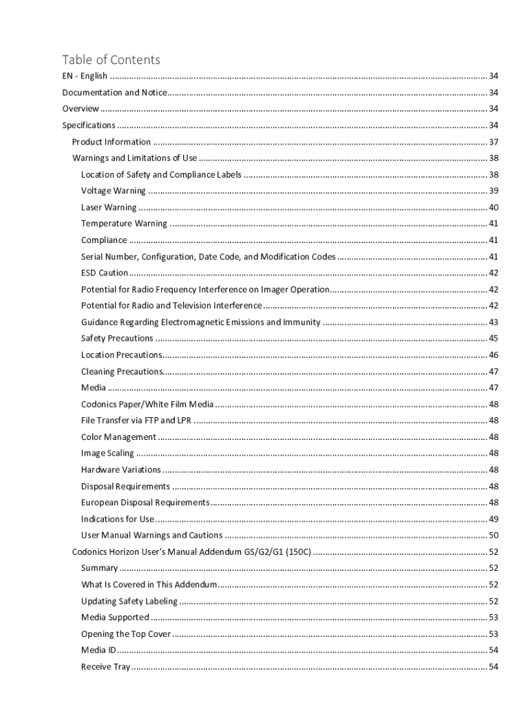 Fillable Online Codonics Horizon User\'s Manual Fax Email Print - pdfFiller