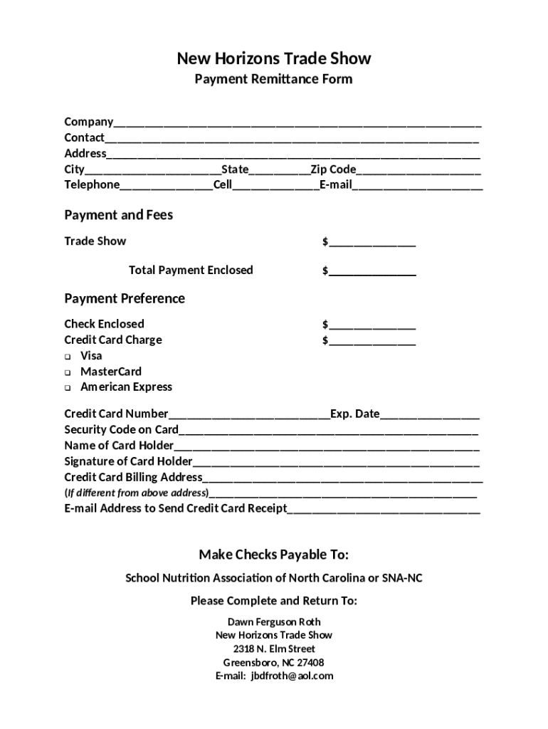 Payment Remittance Doc Template | pdfFiller