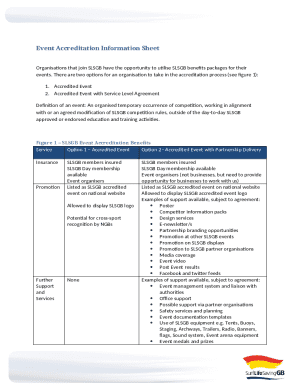 Event Accreditation Ination Sheet Doc Template | pdfFiller