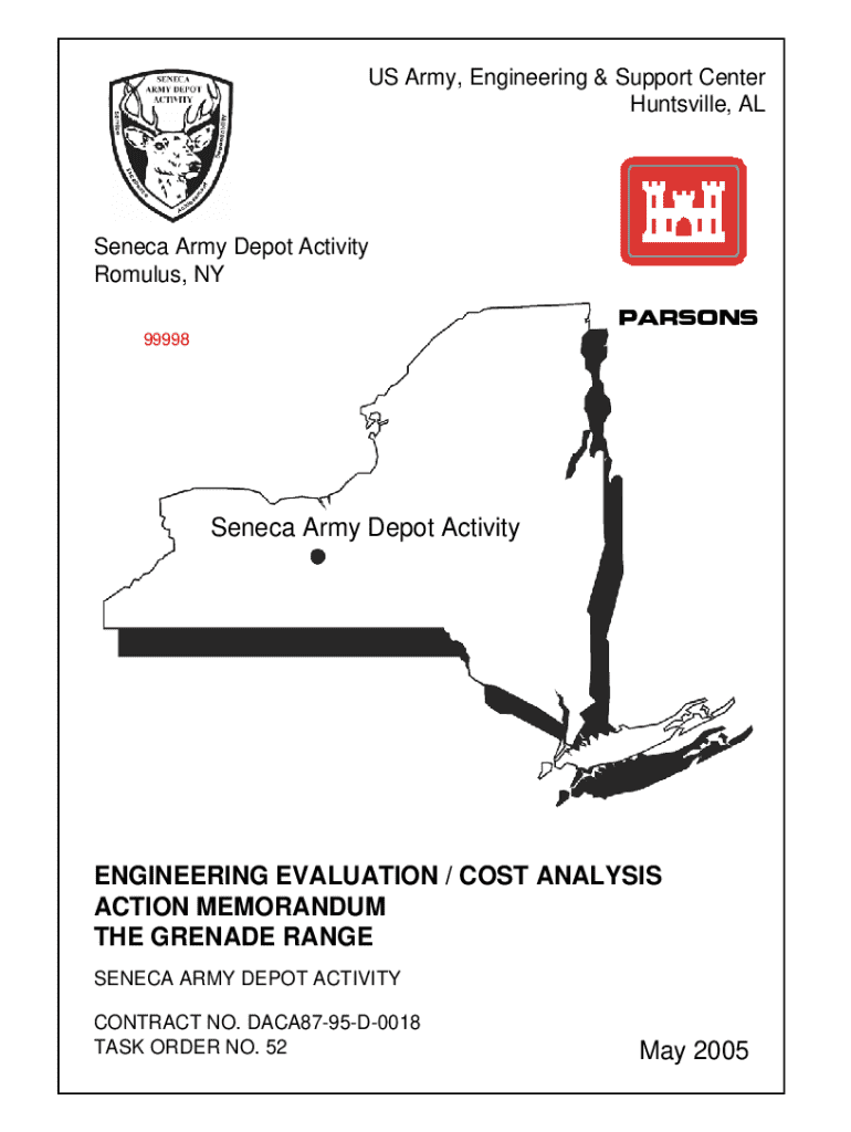 Fillable Online Engineering Evaluation and Cost Analysis Action Memorandum for Grenade Range at ...