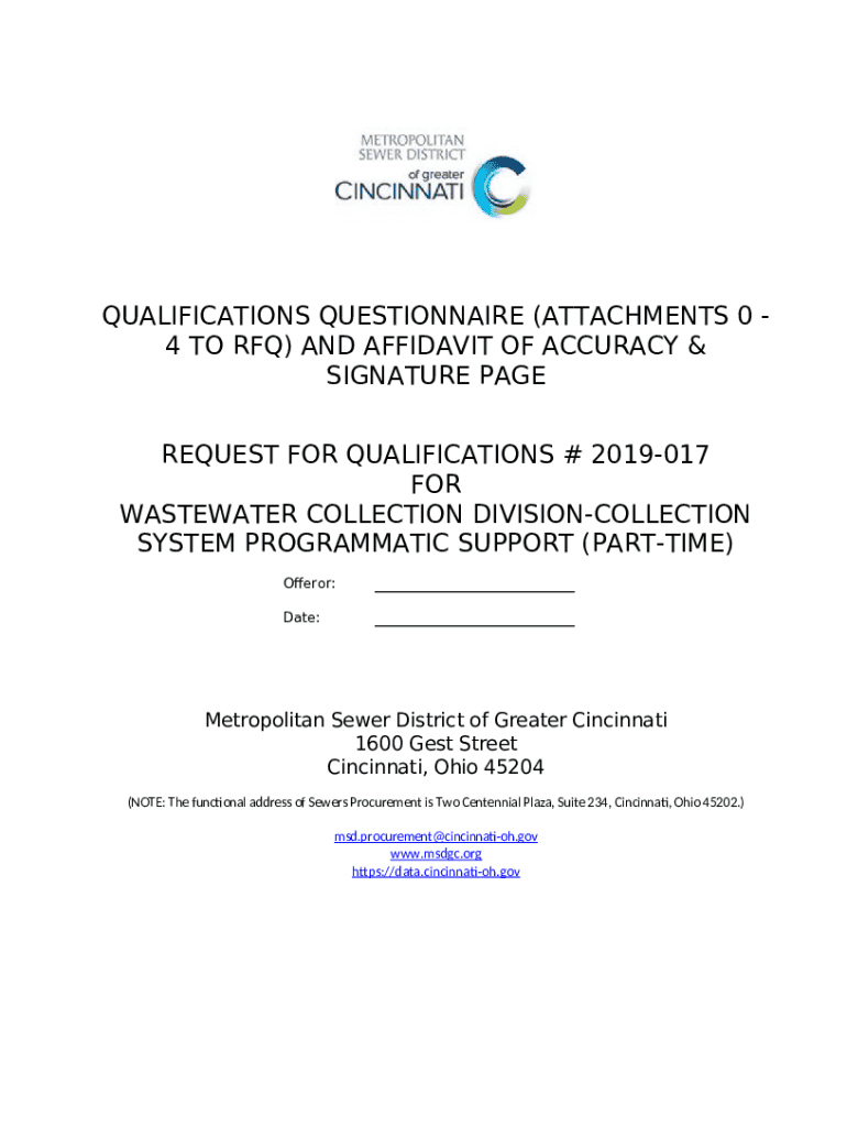 Attachment 1 - Qualification Questionnaire for Facility ... Doc ...