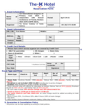Reservation Doc Template | pdfFiller