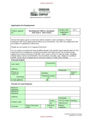Development Officer application 2023 Doc Template | pdfFiller