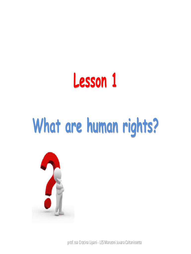 Fillable Online What are human rights? Fax Email Print - pdfFiller