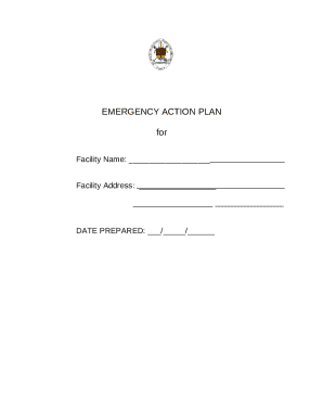 Emergency Action Plan Doc Template | pdfFiller