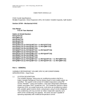 Hvac_guide_specifications Doc Template | pdfFiller