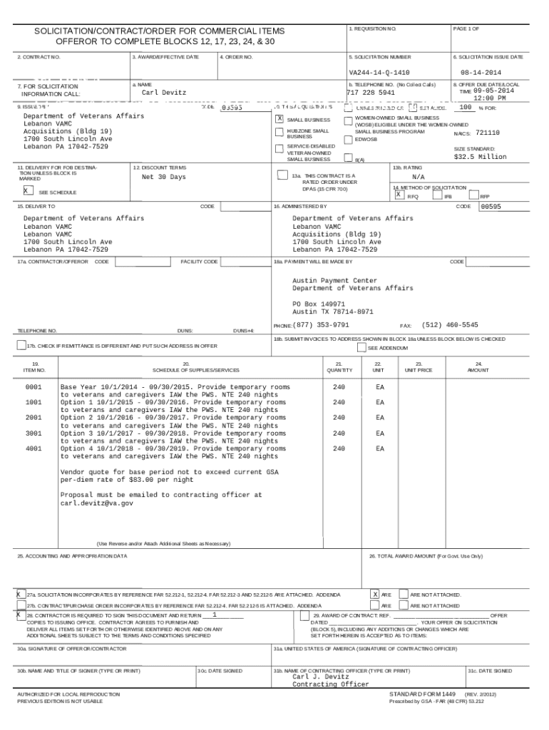 Sf_1449_solicitation_contract_order_for_commercial_items Doc Template ...
