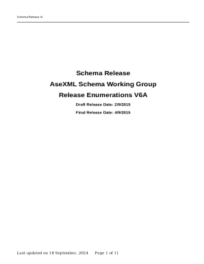 Schema Release Doc Template | pdfFiller