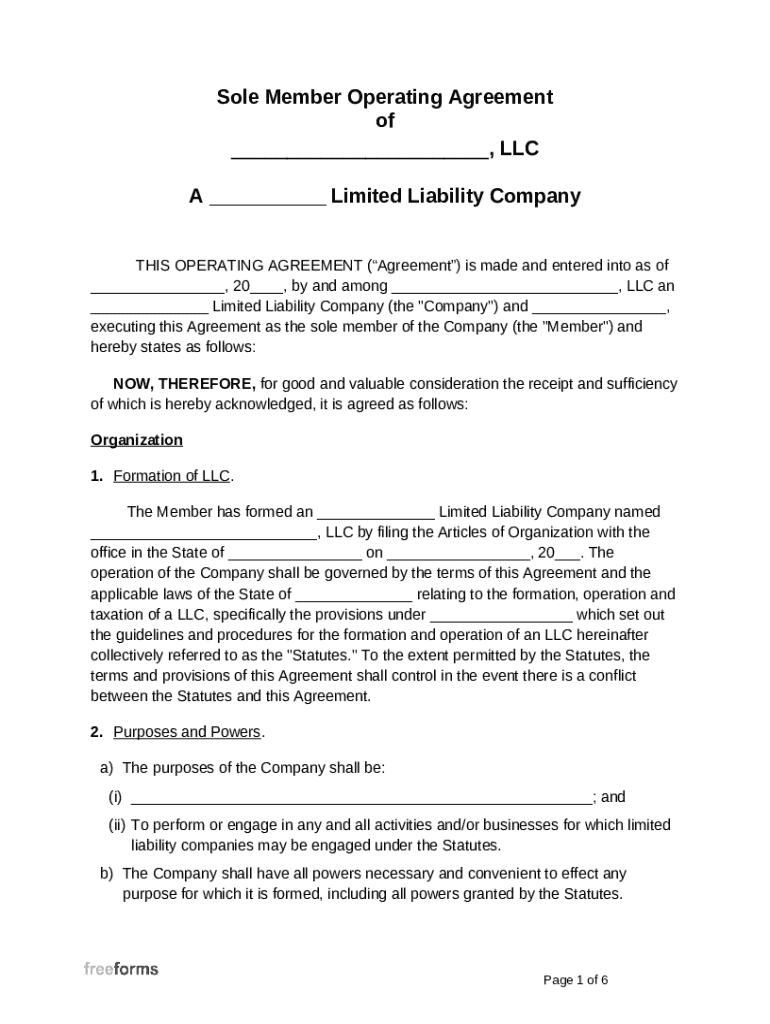 Single-Member-Operating-Agreement-New-York. ... Doc Template | pdfFiller