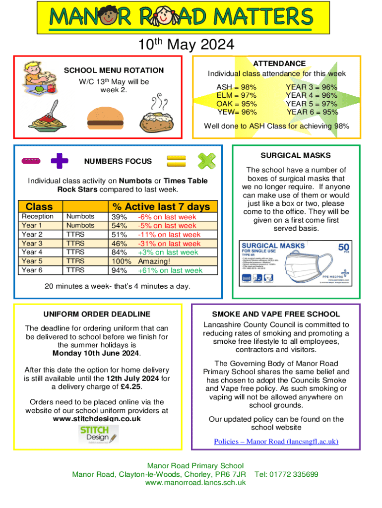 Fillable Online Ptfa Newsletter May 2024 - Beach Disco and Attendance ...
