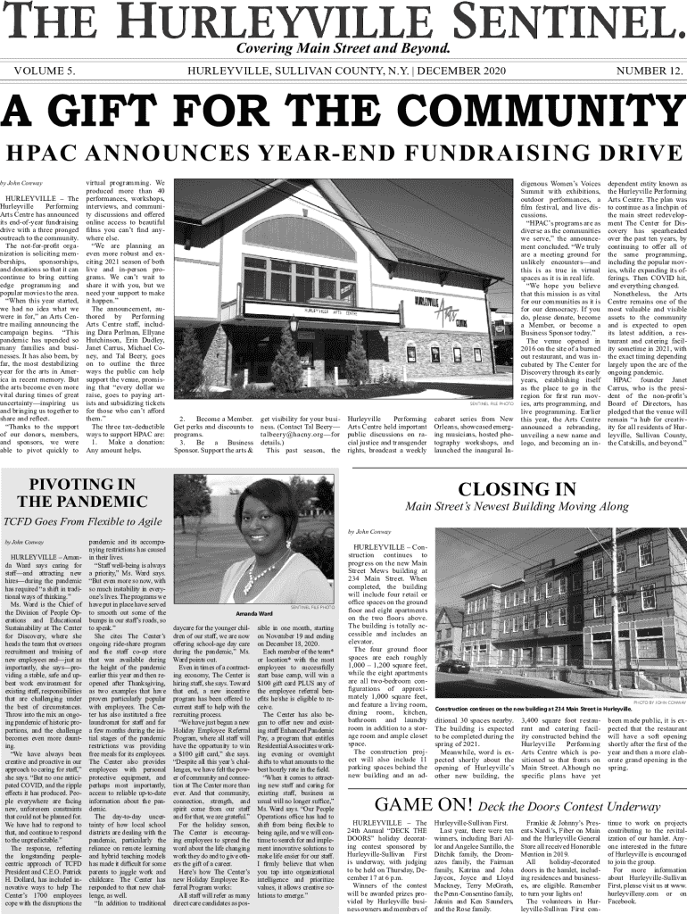 Fillable Online Covering Main Street and Beyond Fax Email Print - pdfFiller