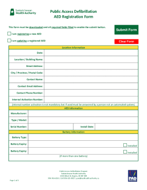 Fillable Online 2023 Aed Registration Form for Public Access ...