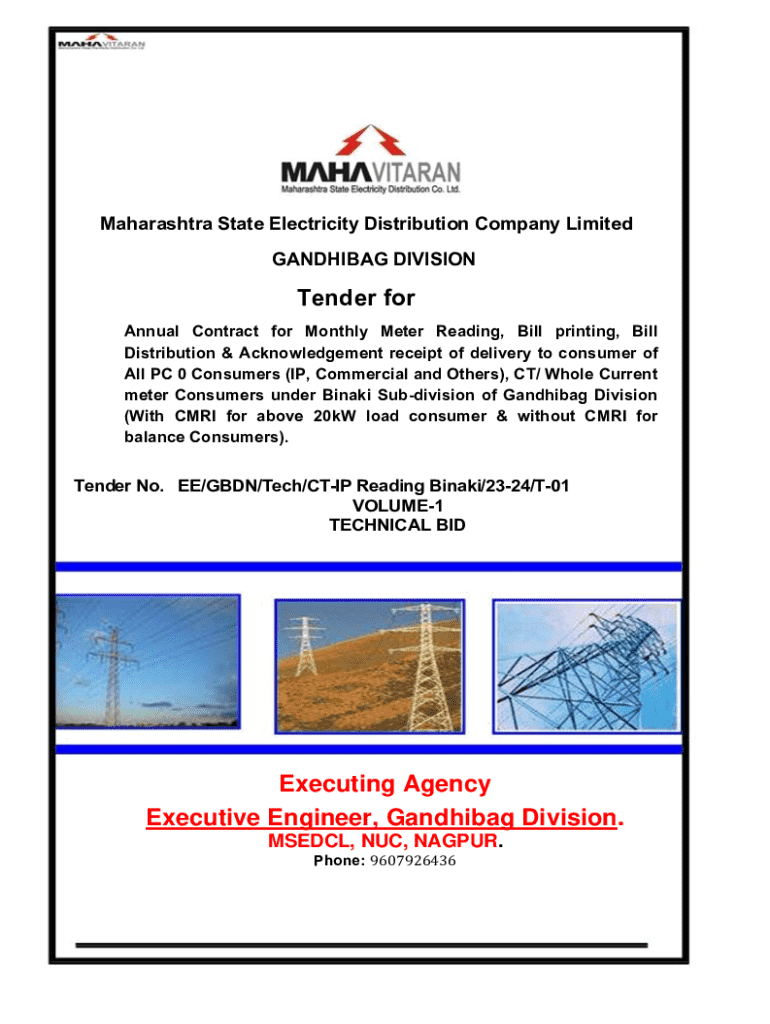 Fillable Online Annual Contract for Monthly Meter Reading, Bill printing ... Fax Email Print ...