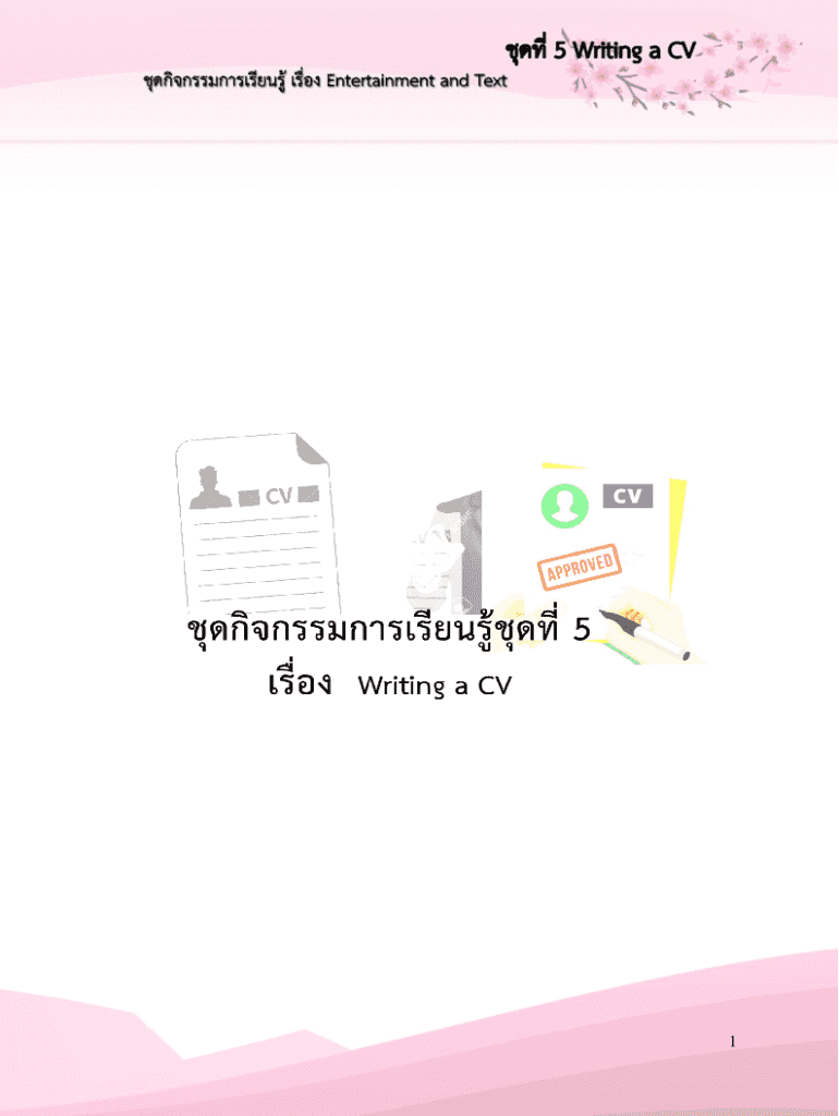 Fillable Online Writing a Cv: Essential Skills for High School Students 2023 Fax Email Print ...