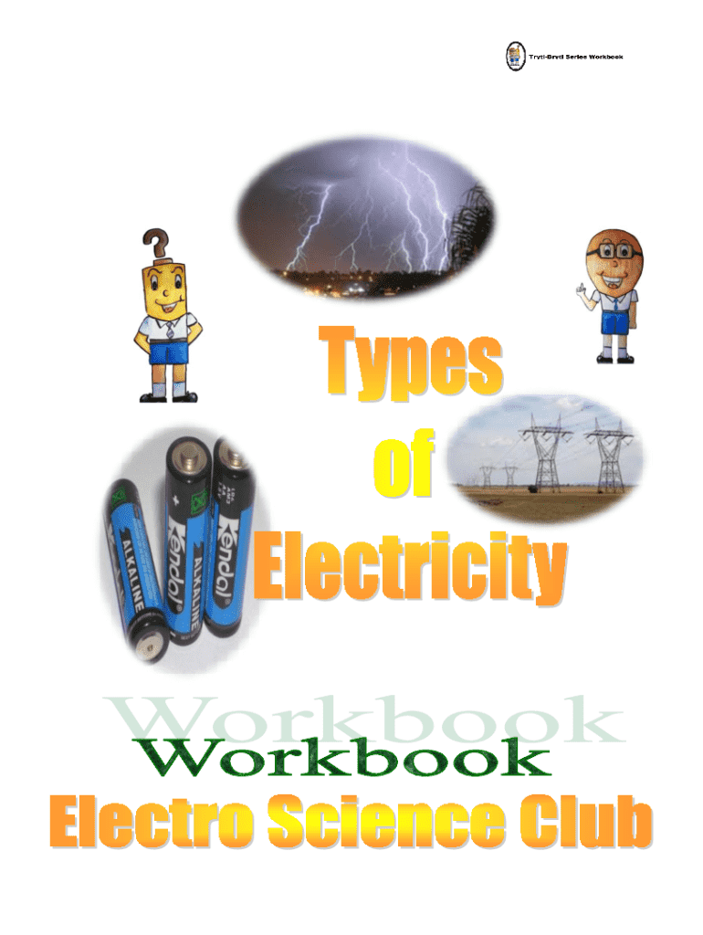 Fillable Online Types of Electricity Workbook 2023 Fax Email Print - pdfFiller