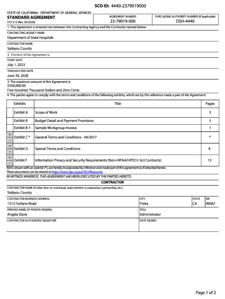 Fillable Online 23-79019-000 STD 213.pdf Fax Email Print - pdfFiller