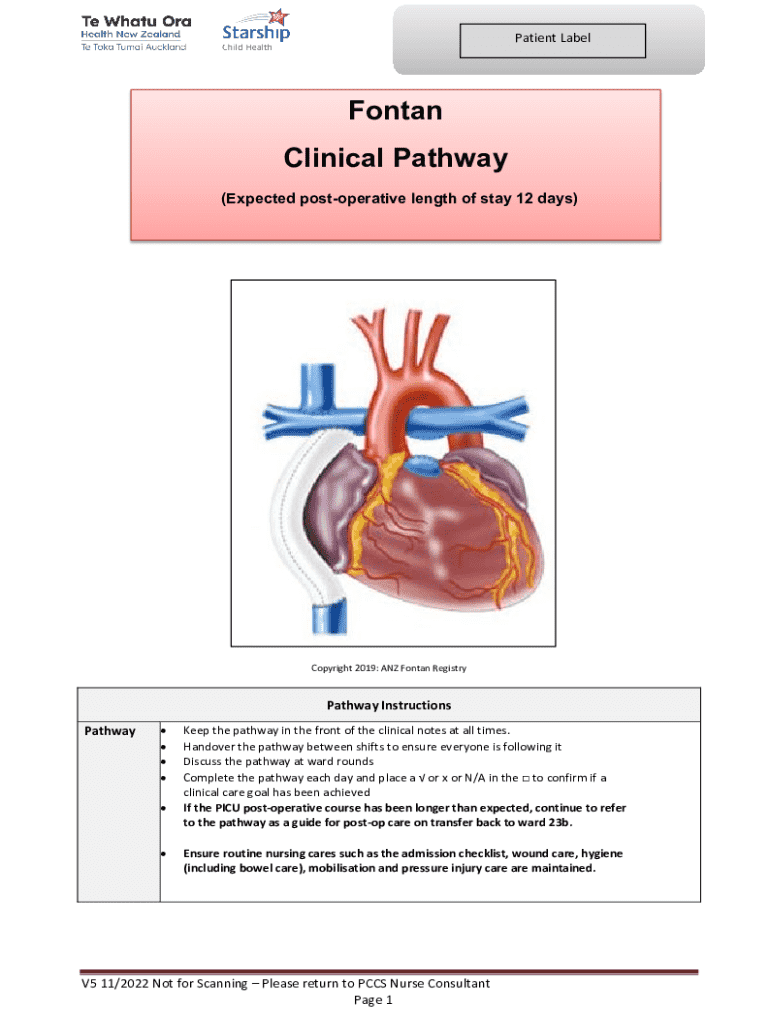 Fillable Online Excerpt from the clinical pathway for the postoperative ... Fax Email Print ...