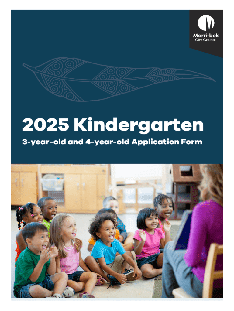 Fillable Online 2025 Kindergarten Application for 3-year-old and 4-year ...