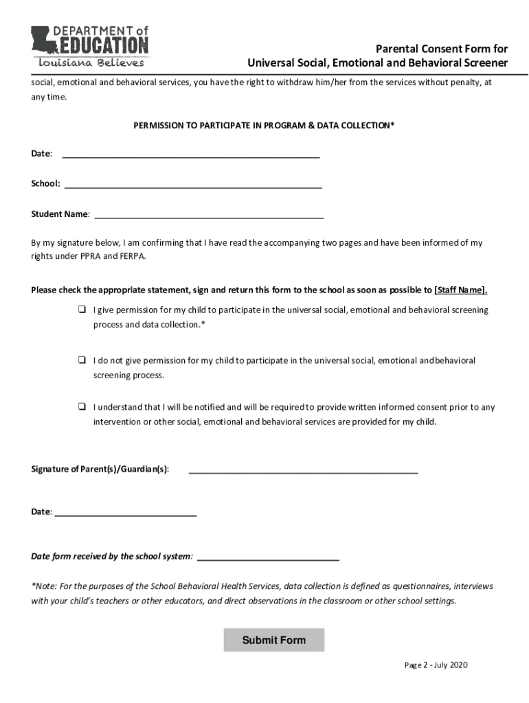 Fillable Online BASC-3 BESS Consent Form: Grades 3-12 Fax Email Print ...