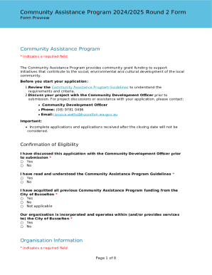 Fillable Online Community Assistance Program Grants 2024/2025 - Apply Now Fax Email Print ...