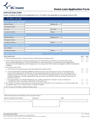Fillable Online Comprehensive Home Loan Application Form 2024 Fax Email ...