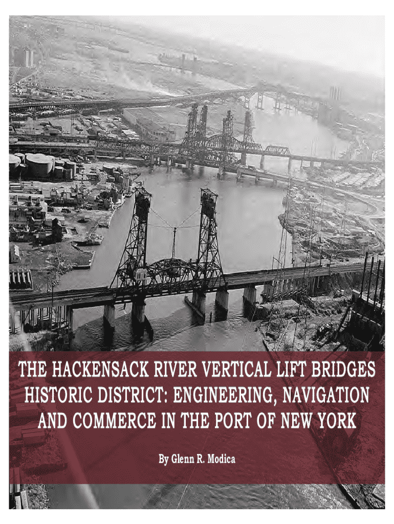 Fillable Online The Hackensack River Vertical Lift Bridges Historic ...