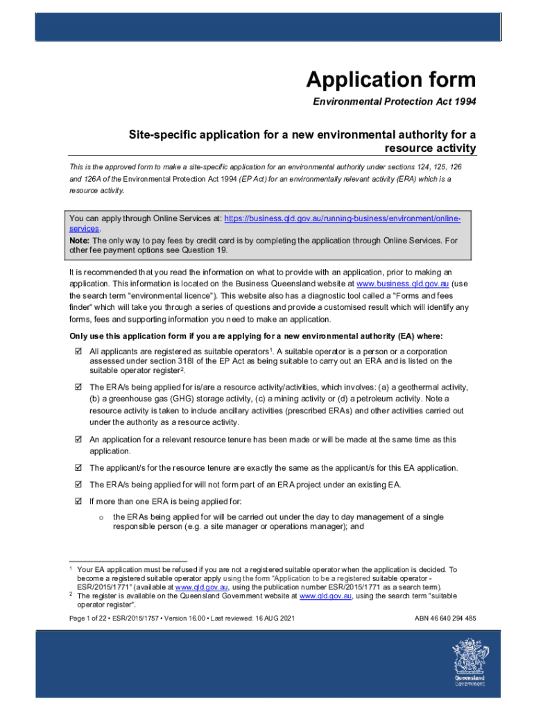 Fillable Online EA application form. EA amendmentEpsilon MineAMCI ...