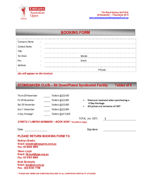 Fillable Online Corporate Hospitality Booking Form for Emirates ...