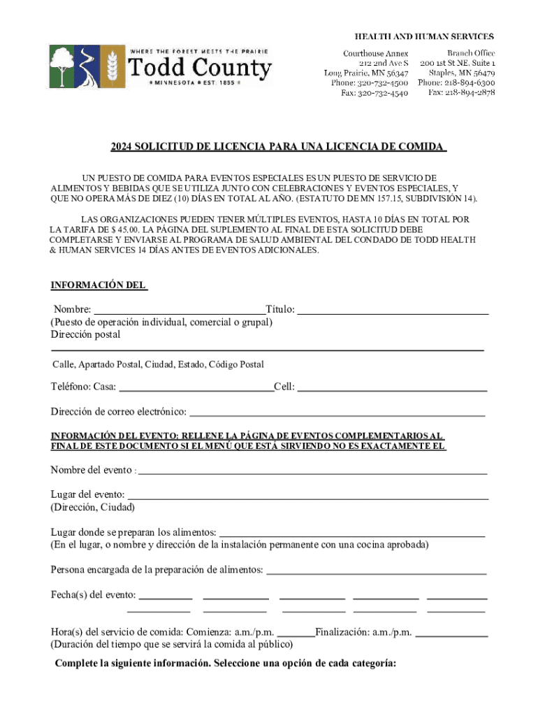 Rellenable en línea Obtener una licencia para la preparacin y venta de ... Fax Email Imprimir ...