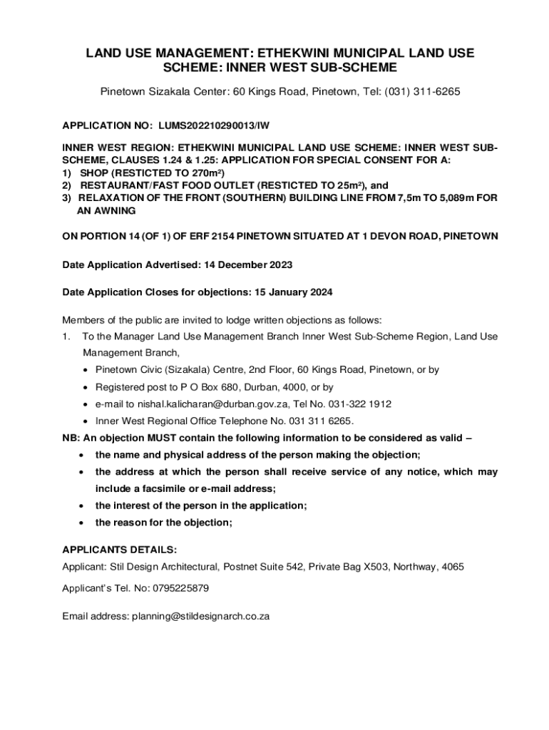 Fillable Online 2023 Special Consent Application for Butcher Shop and ...