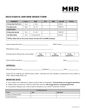 Fillable Online Er24 Events Uniform Order Form - 2023 Fax Email Print ...