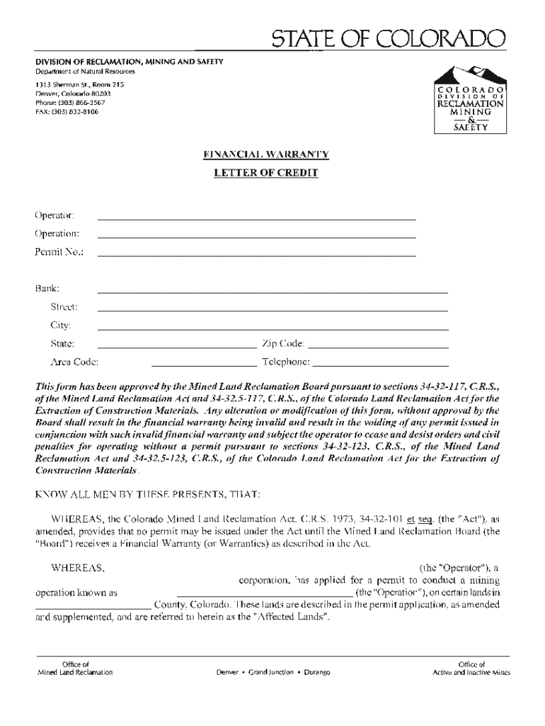 Fillable Online Robins Rock Pit Permit Conversion Approval - Financial ...