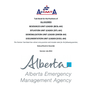 Fillable Online All-hazards Position Task Book - 2016 Fax Email Print ...