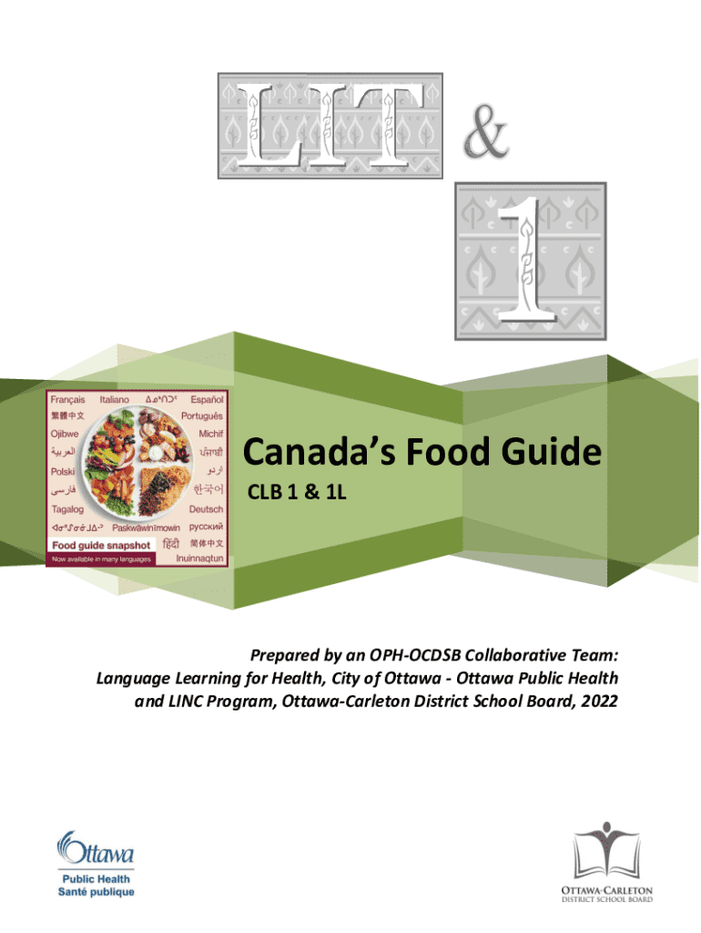 Fillable Online Canada's Food Guide: Healthy Eating Lesson Plans for ...